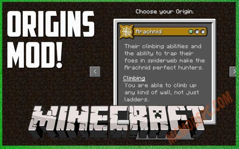 Origins: Classes Mod 1.16.5 - Minecraft PC