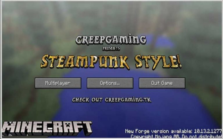 Custom Main Menu Mod 1.12.2 - Minecraft PC