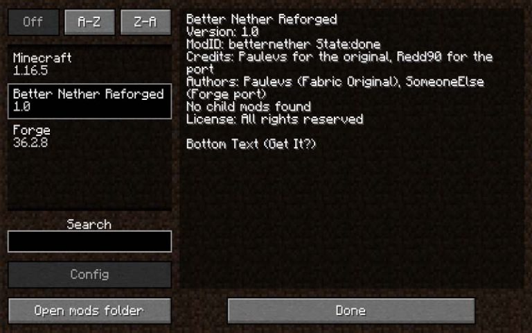 BetterNether Reforged Mod 1.16.5 - Minecraft PC
